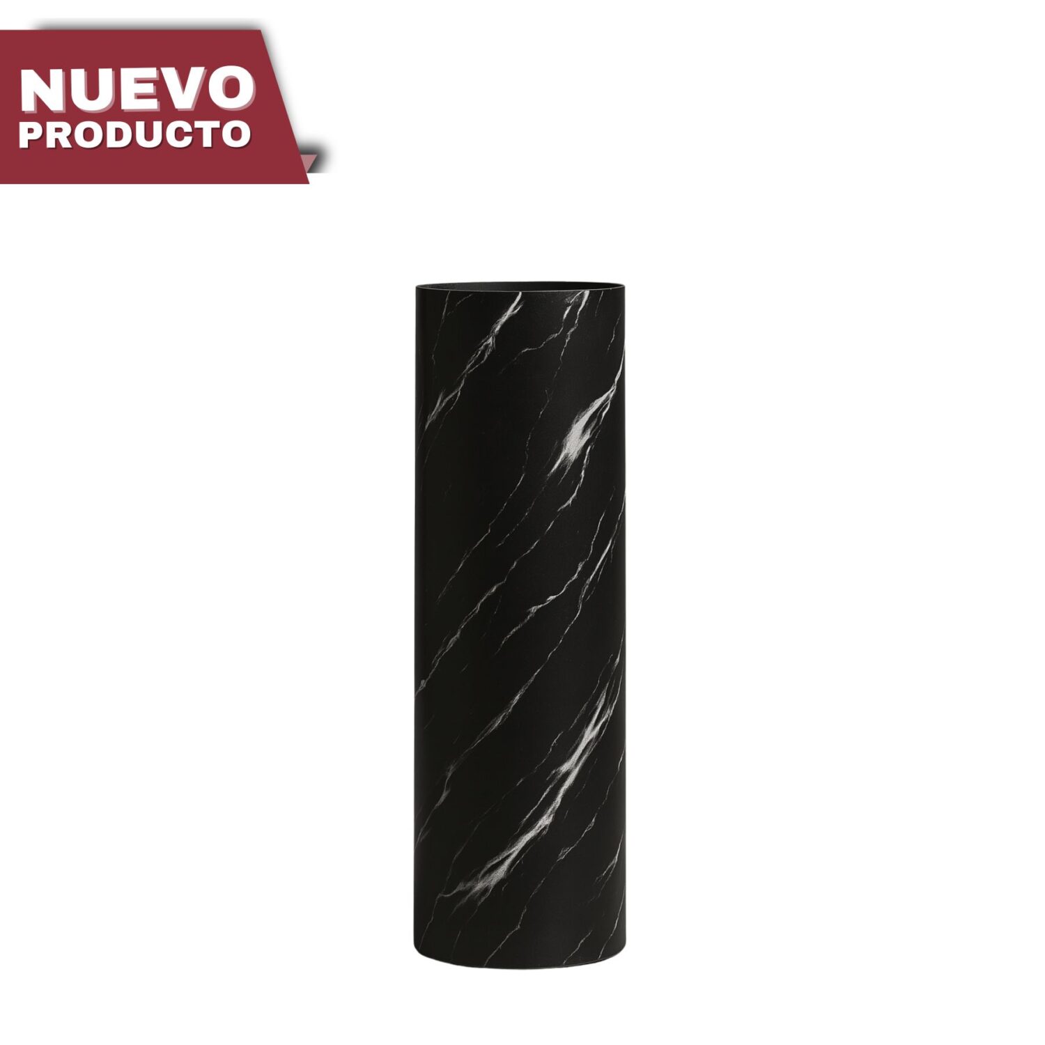 Rollo Autoadherible Tipo Mármol Negro Mod Negro Emperador Pisos Y
